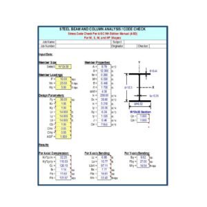 HSS Bracing Punch Plate Connection Design Excel Sheet - Get into Cart